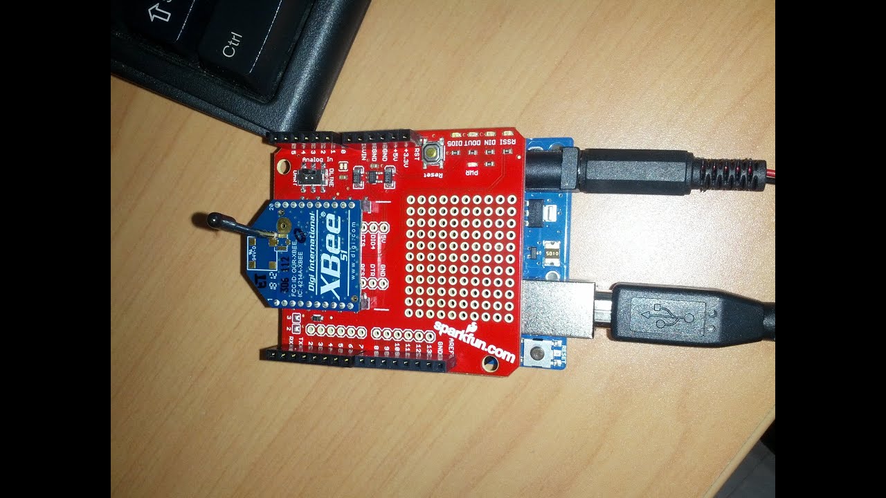 Xbee Based Sensor Communication Using Arduino Youtube