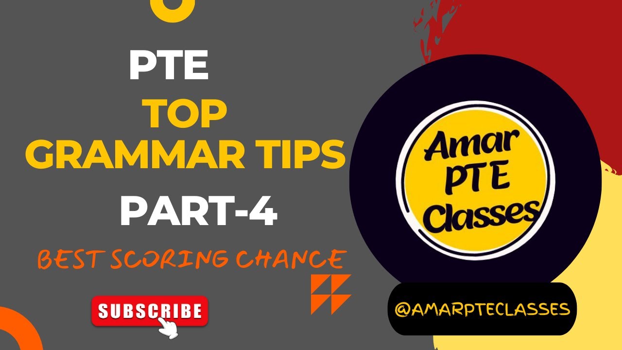PTE - TOP GRAMMAR RULE PART - 4 - YouTube