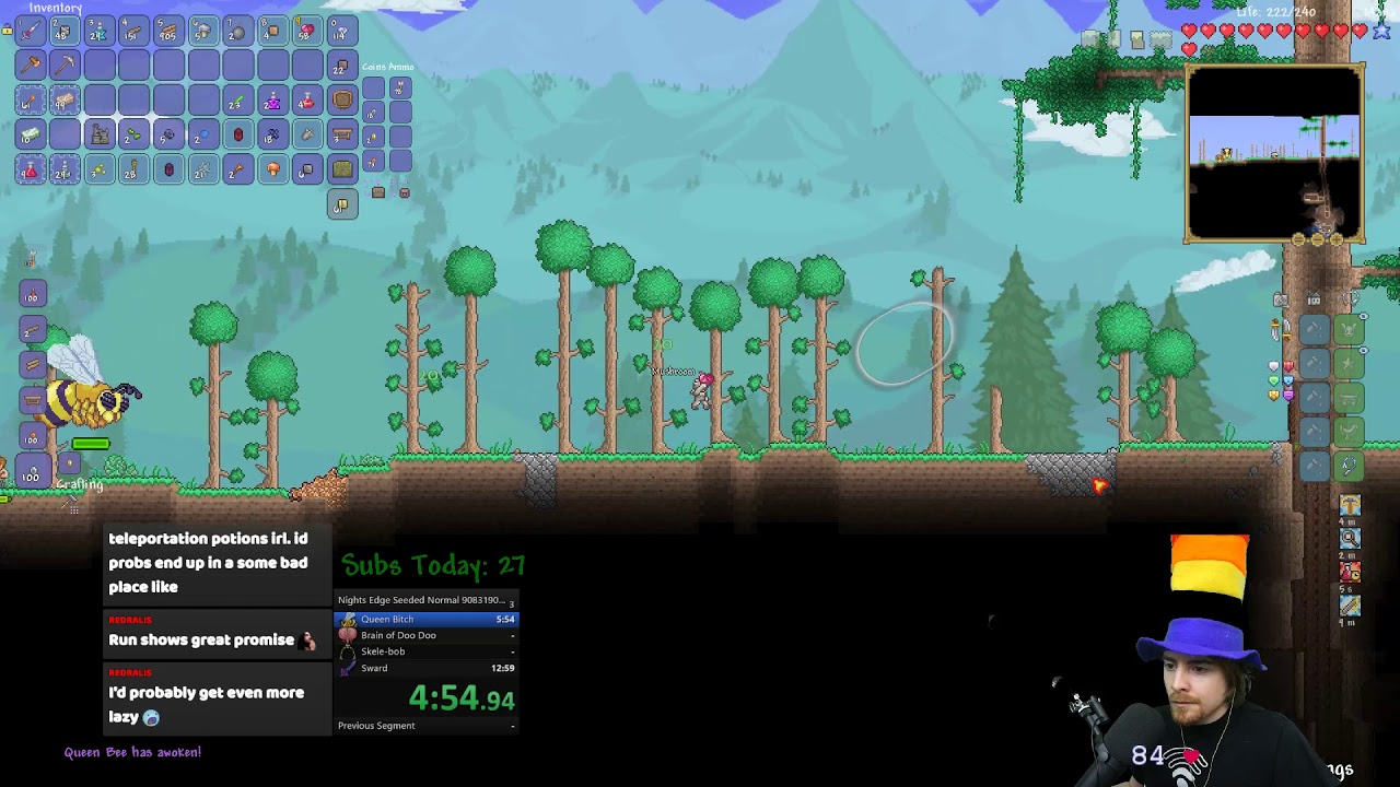 Terraria Speedrun Nights Edge Seeded 12:41 (WR) - YouTube