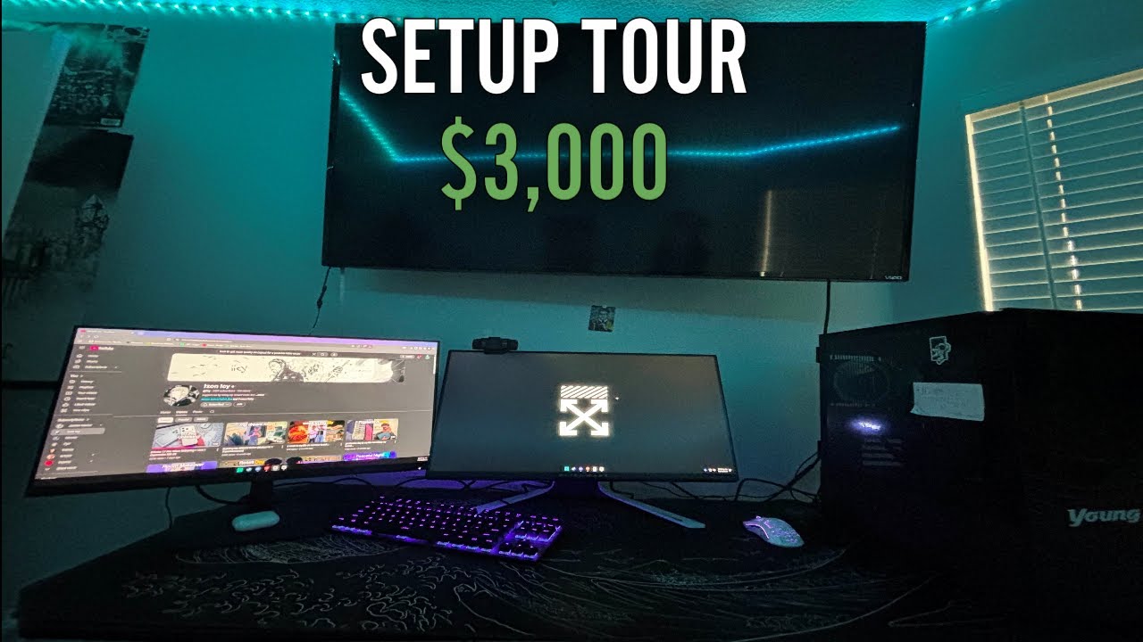 14yr Old's INSANE $3000 Gaming Setup Tour 🤩🤩 - YouTube