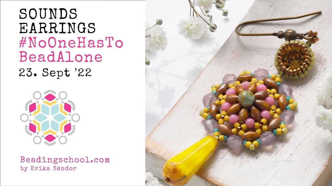 BEADINGSCHOOL by Erika: SOUNDS earrings - DIY beading tutorial # ...