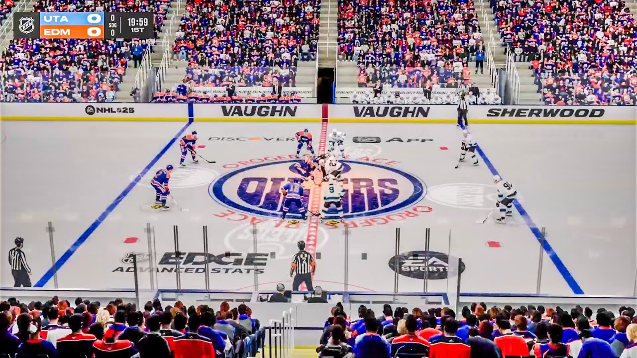 Edmonton Oilers vs Utah Hockey Club 12/31/2024 NHL 25 Gameplay - YouTube