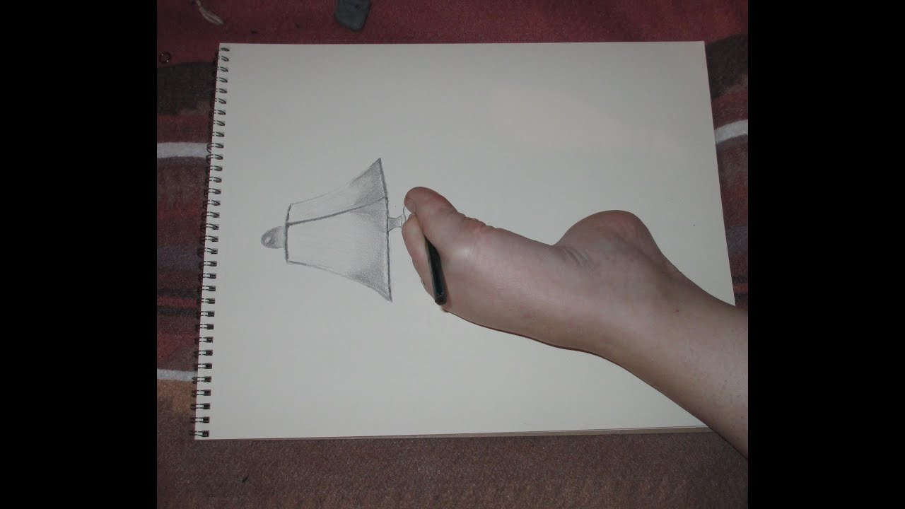 Drawing without arms: lamp - YouTube