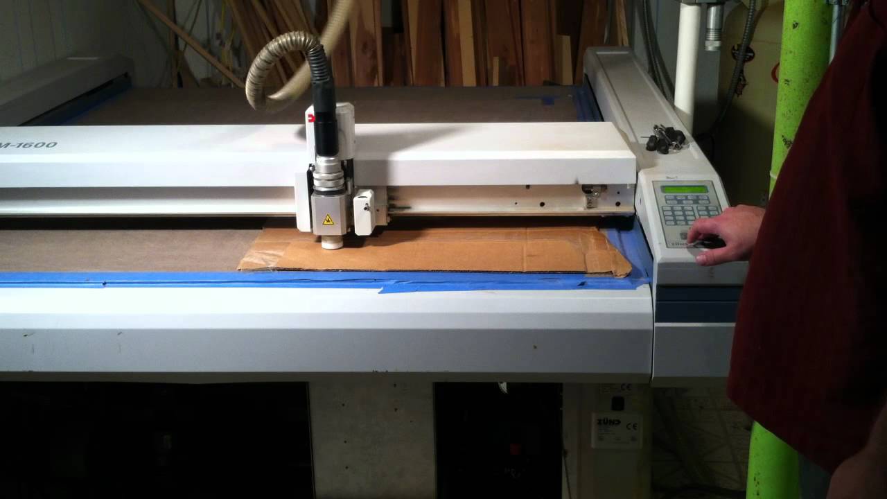 zund test cut - YouTube