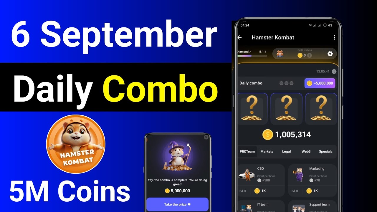 Hamster Kombat daily combo 6 September | daily combo hamster kombat ...