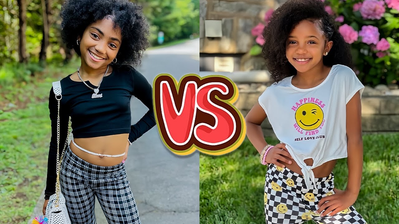 Khalani Simon VS Aria Brown (Little Miss Aria) Stunning Transformation ...