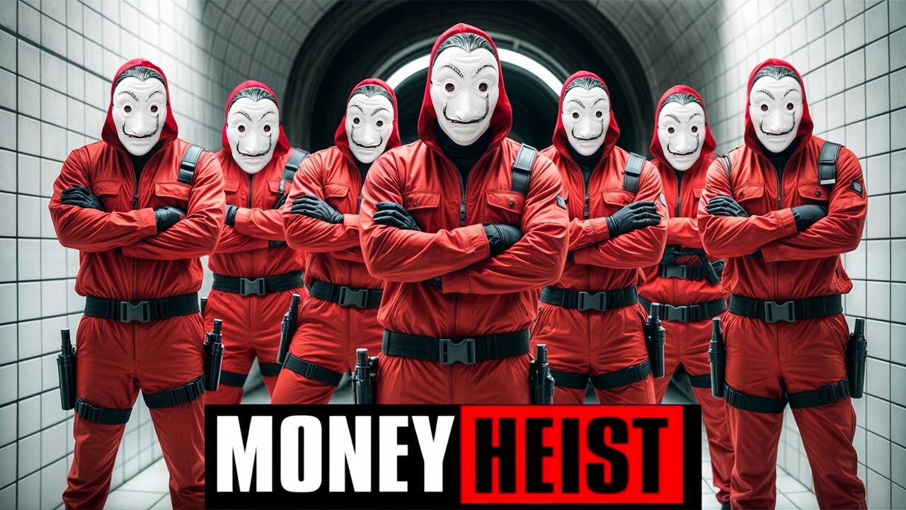 PARKOUR VS MONEY HEIST! 6 | BAD GUYS: No ESCAPE, POLICE Close at Max ...
