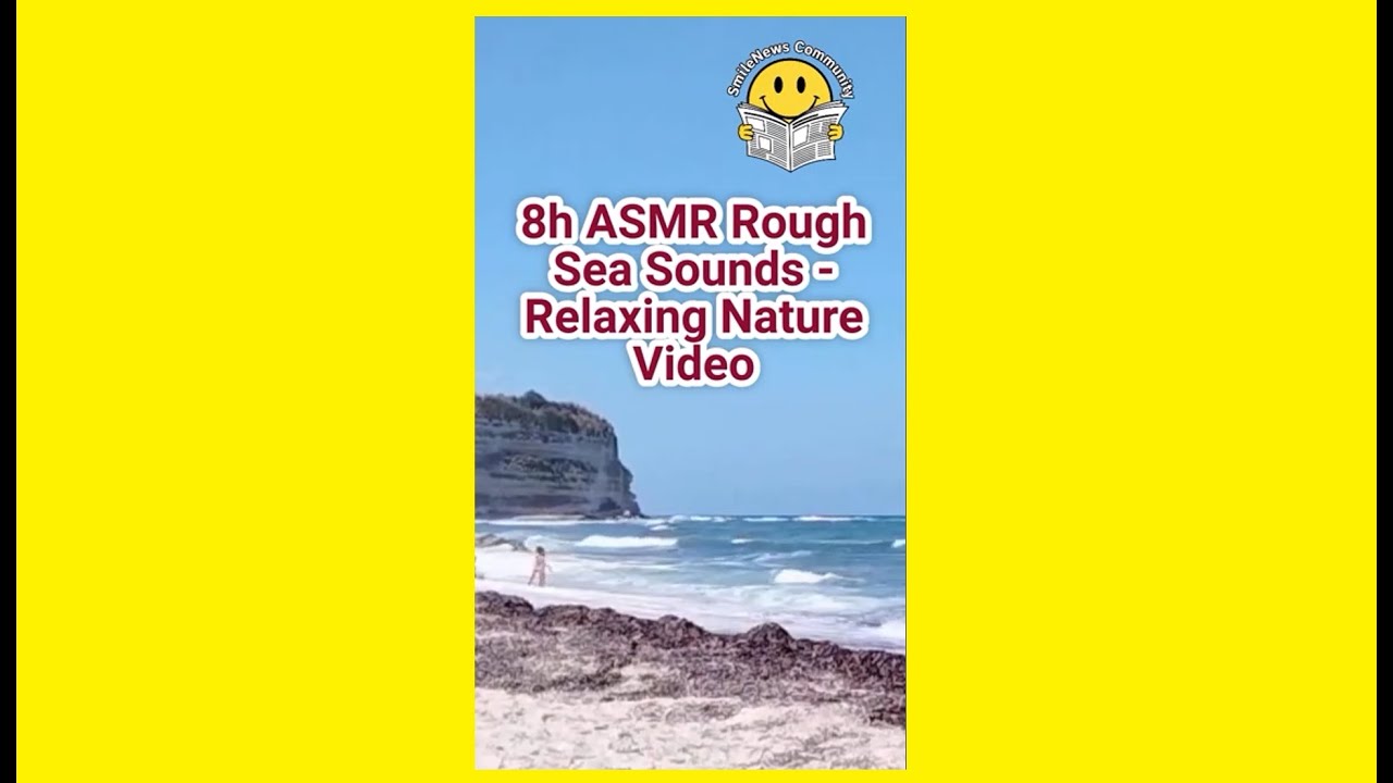 8h ASMR Rough Sea Sounds Relaxing Nature Video - YouTube