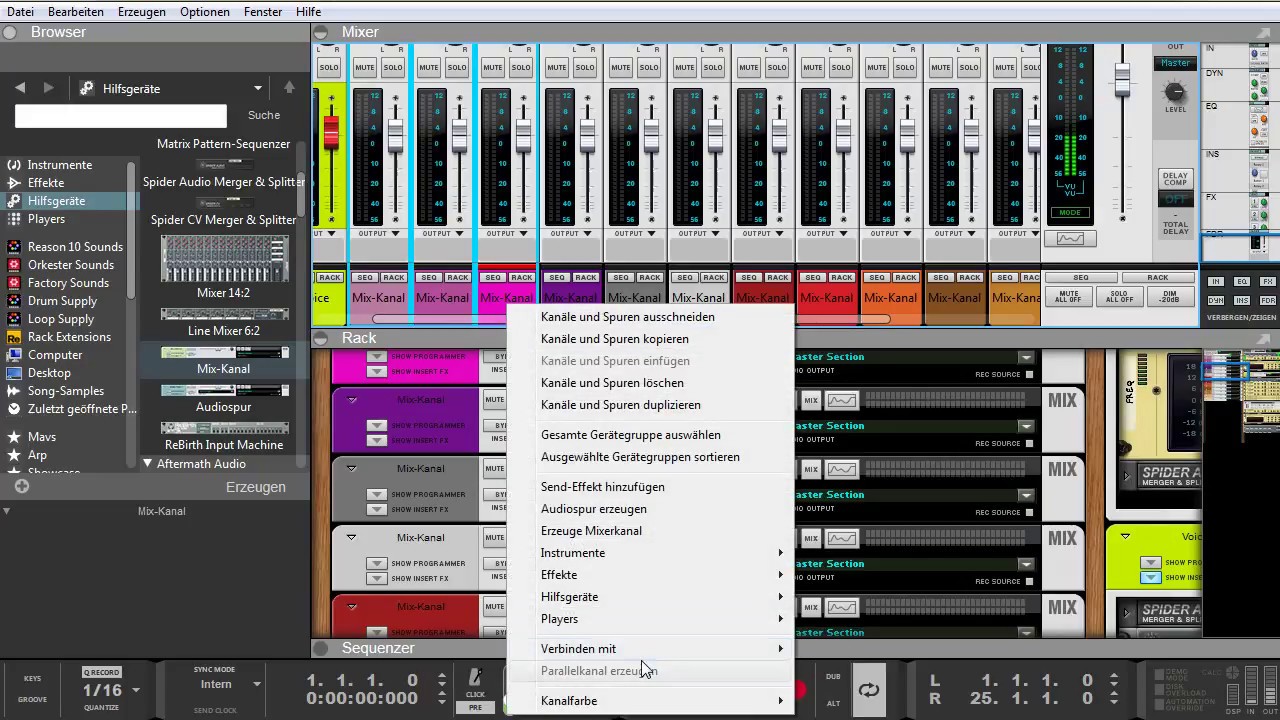Propellerhead Reason - Tipps zum Workflow & zum Organisieren - YouTube