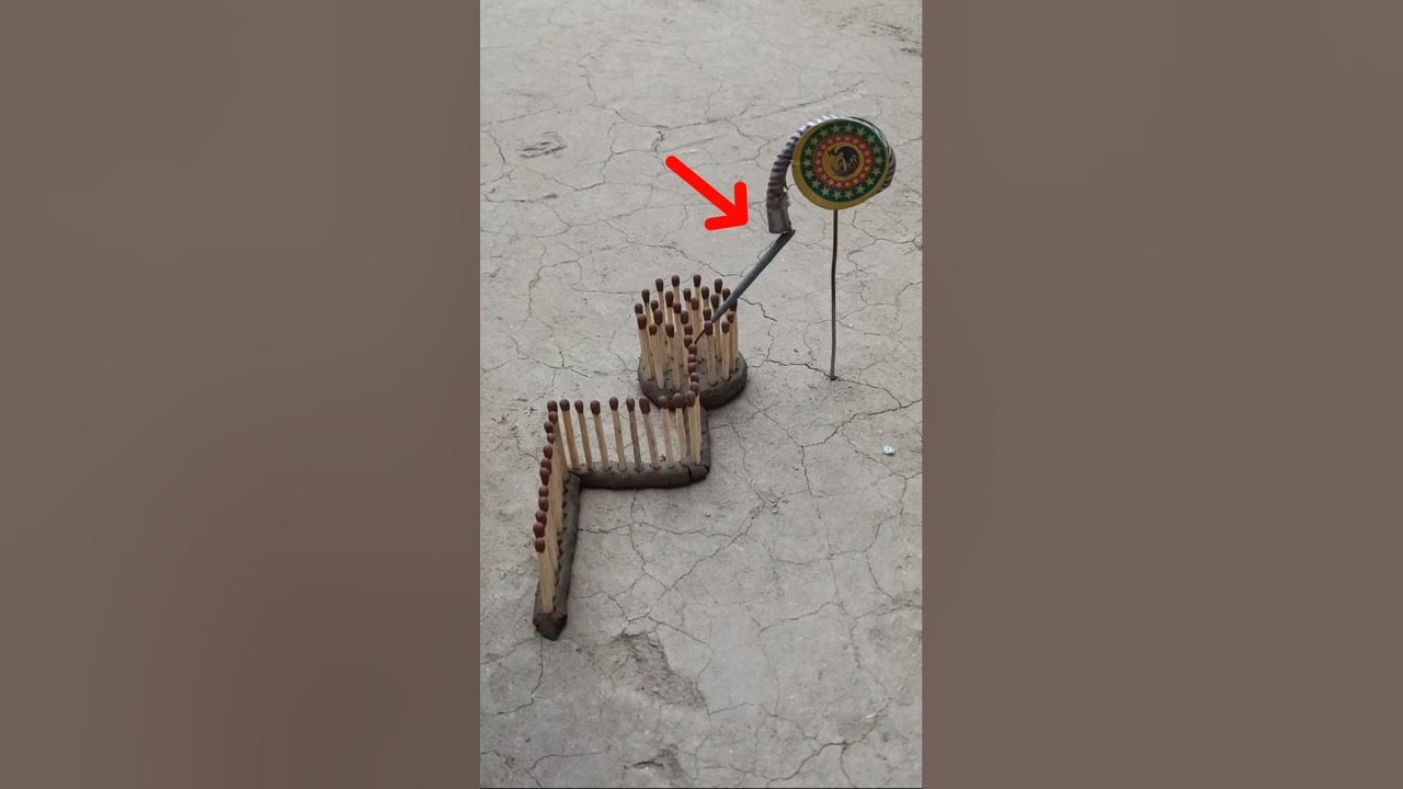 Epic Matchstick Chain Reaction Setup | Firework Ignition Trick 😀 #shortsvideo #MatchstickArt ...