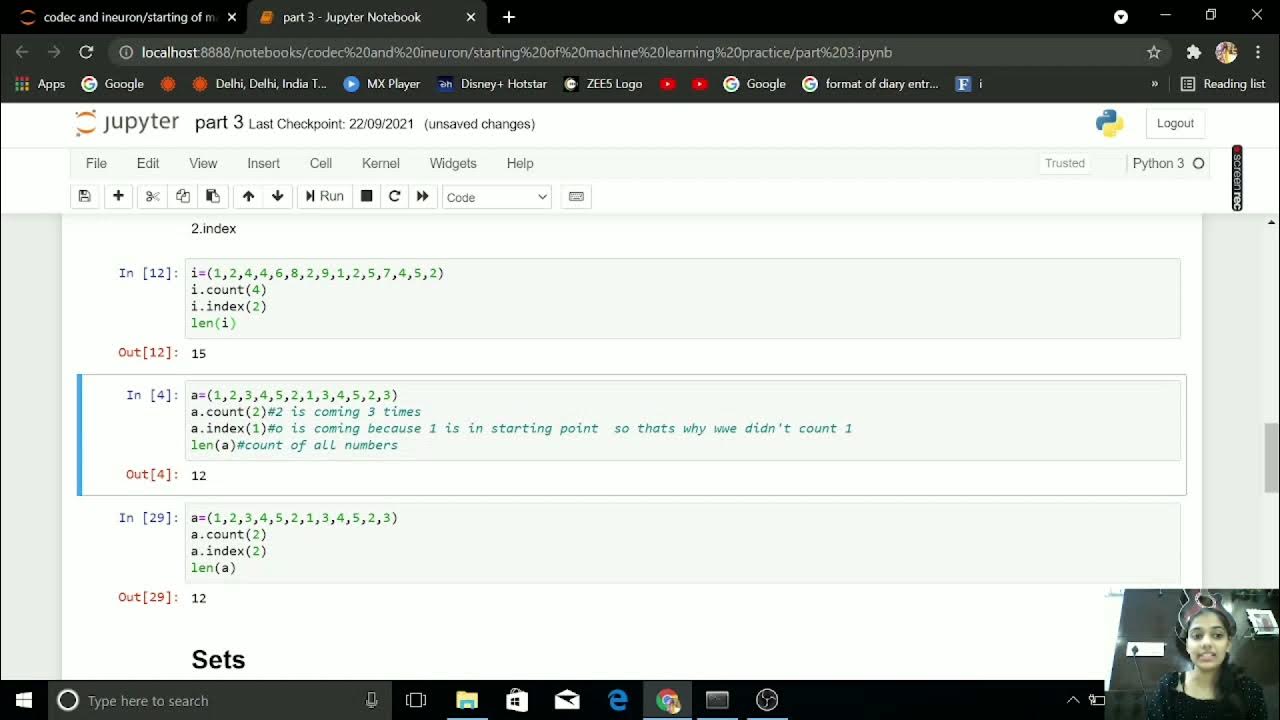 Part 3 | Python Sets, Tuples | CodeWithDakshi - YouTube