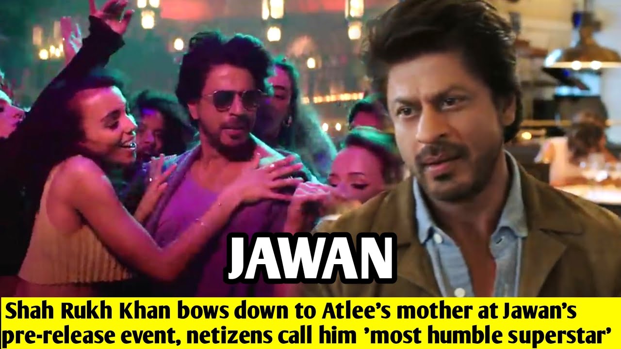 Shah Rukh Khan bows down to Atlee's mother at Jawan's pre-release event ...