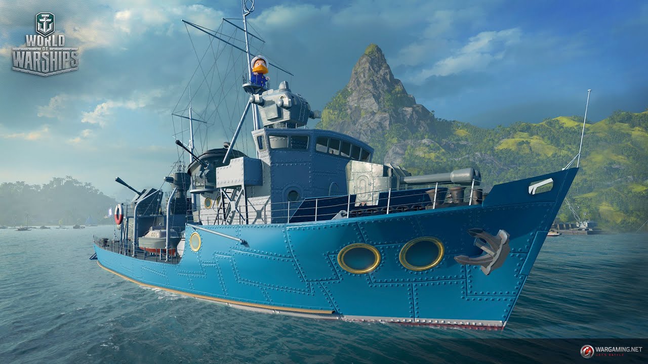 Splish splash i'm taking a bath on my new toy ship ~ World of Warships ...