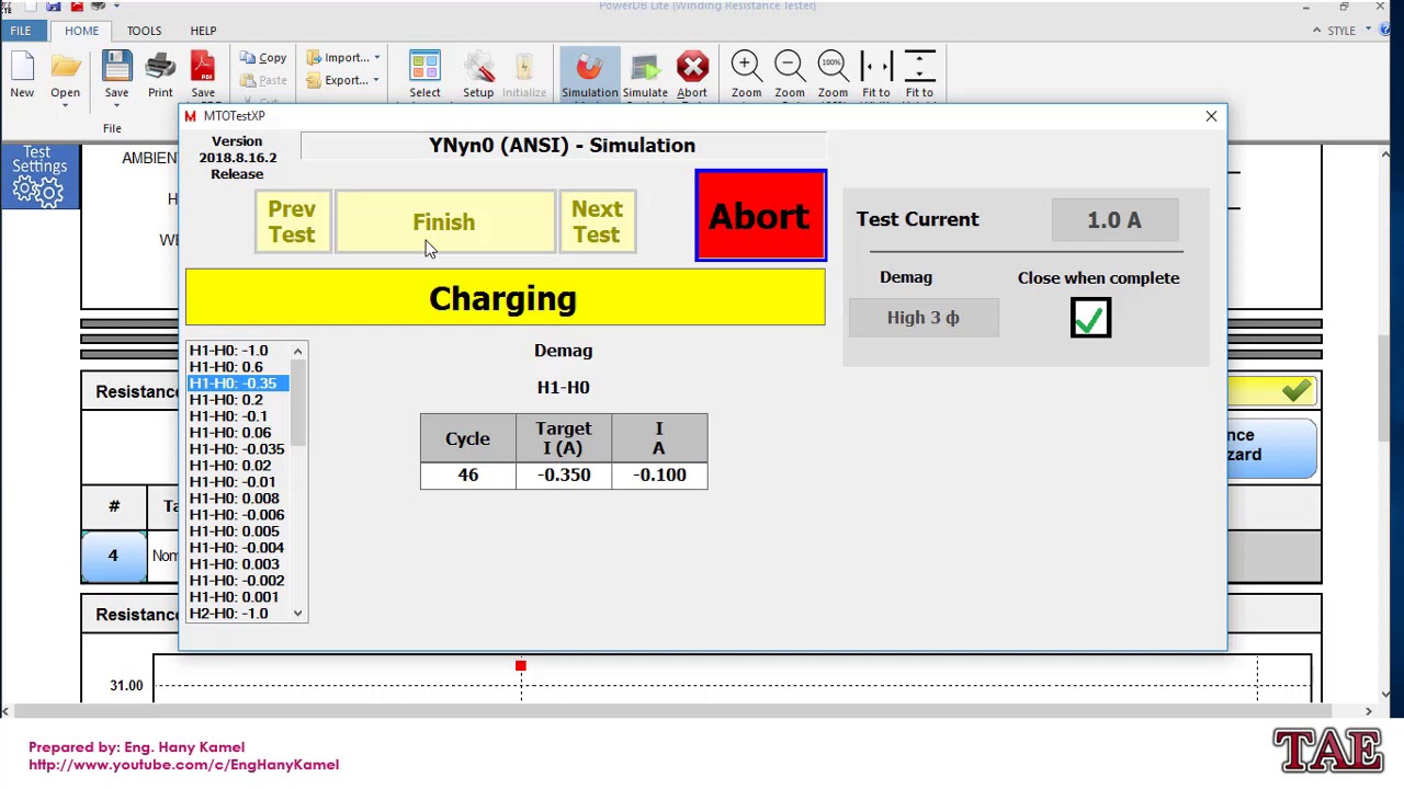 Transformer core Demagnetization by MTO330 megger and Power DB - YouTube