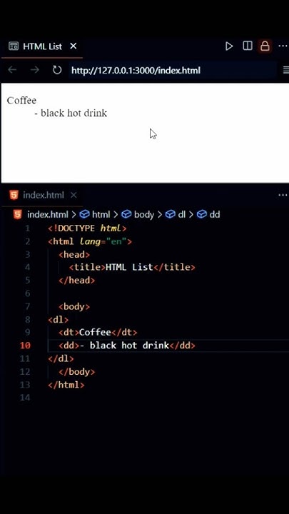 HTML Lists: Ordered, Unordered, and Definition! - YouTube