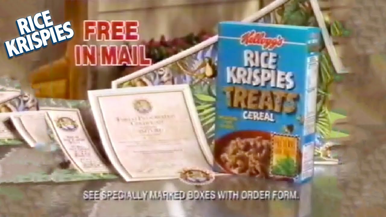 KELLOGG'S Rice Krispies Treats Cereal "SAVE THE RAIN FOREST" Commercial ...