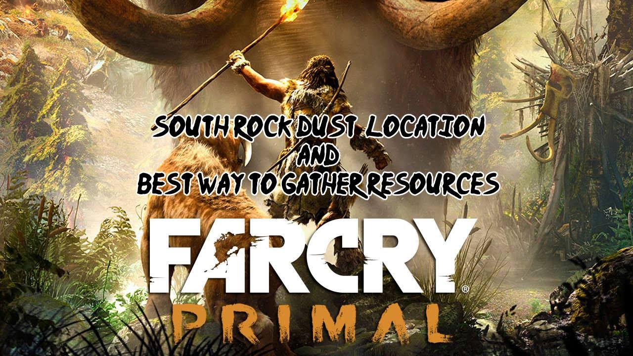Far Cry Primal Guide - South Rock Dust Location and Best Way to Gather Resources - YouTube
