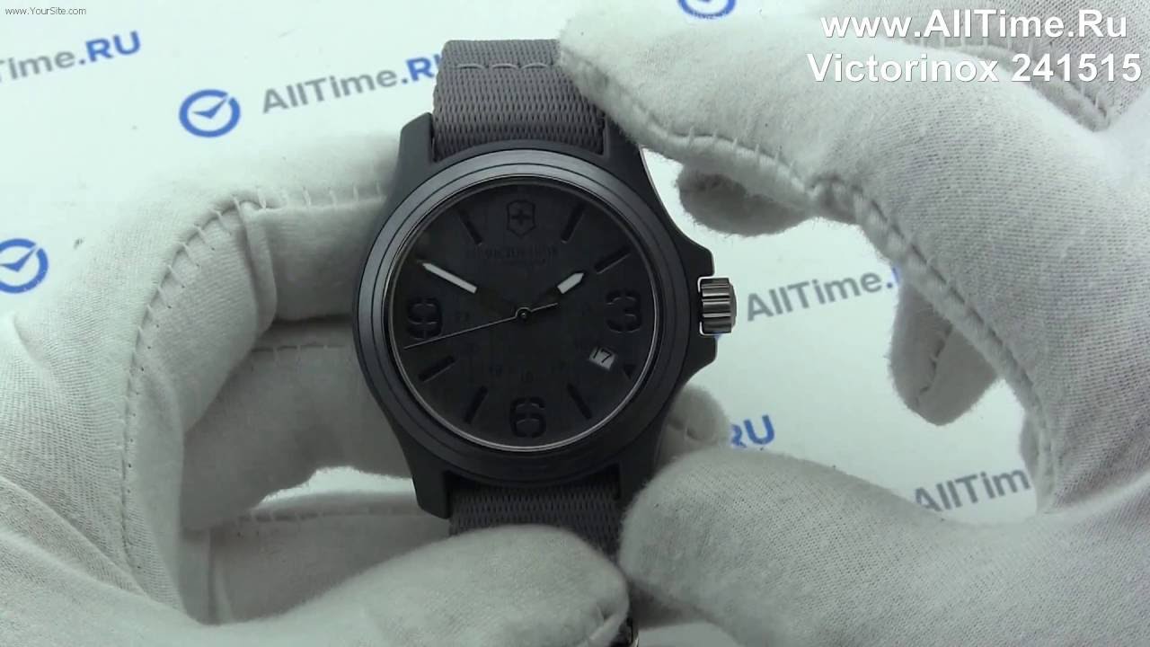 Обзор. Мужские наручные часы Victorinox 241515 - YouTube