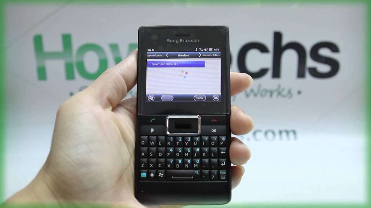 How to Set Up Wifi on Sony Ericsson Aspen - YouTube