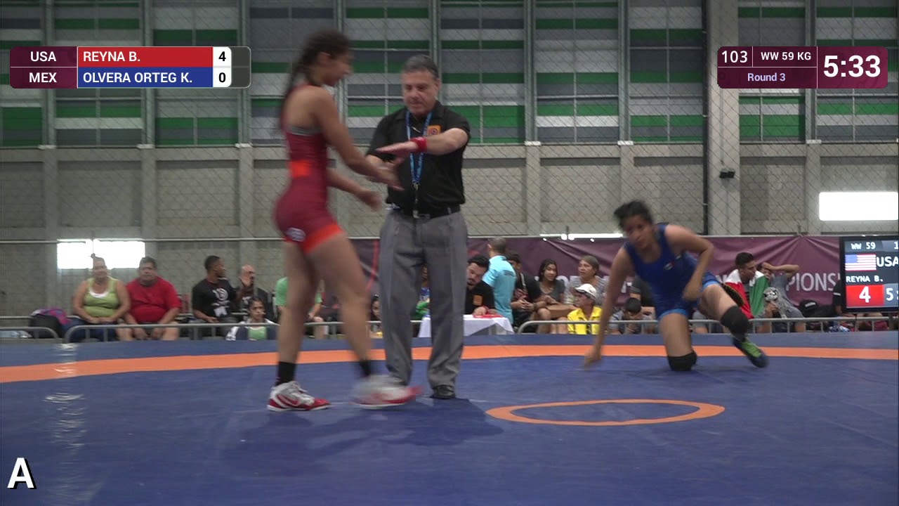 Round 3 WW - 59 kg: B. REYNA (USA) v. K. OLVERA ORTEG (MEX) - YouTube