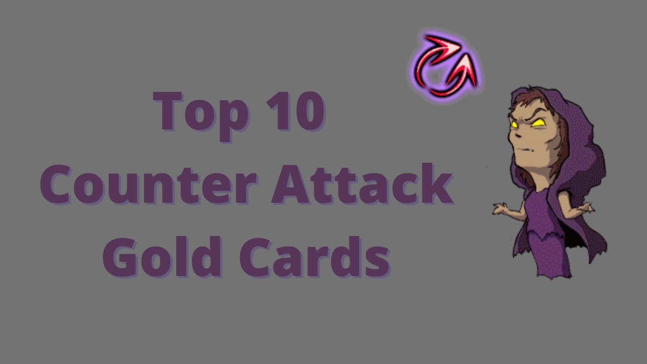 Top 10 Counter Attack Gold Cards - YouTube