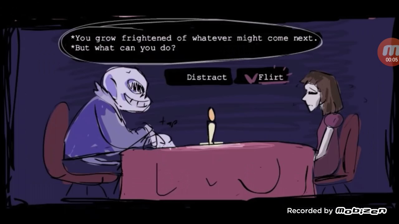 Horrortale Comic:date with sans - YouTube