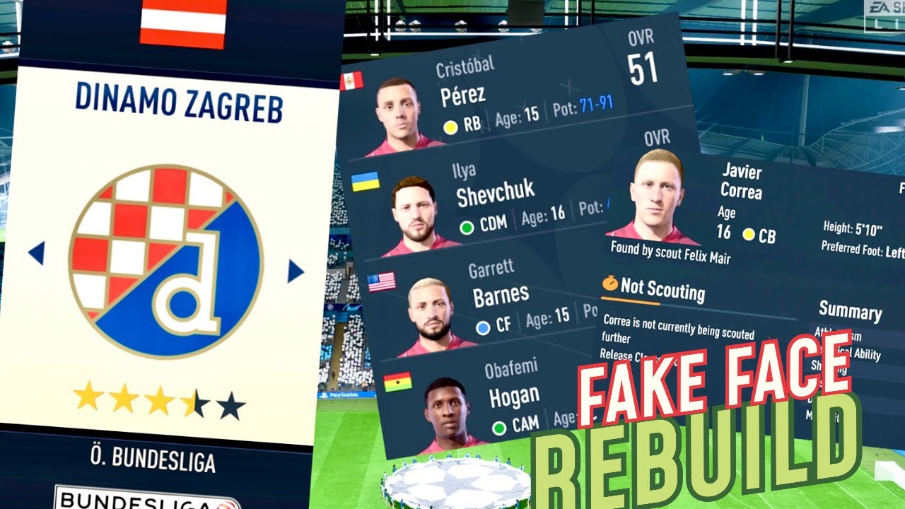 Dynamo Zagreb Fake Face Rebuild EP1 | FIFA 23 Career Mode - | Fake ...