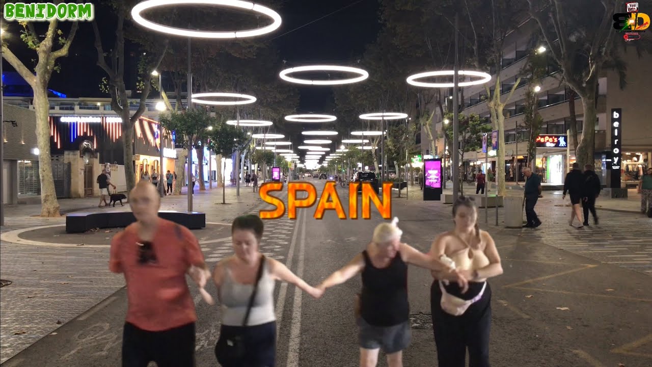 Benidorm City Night Walk Amaizing Time in Benidorm Spain #spain - YouTube
