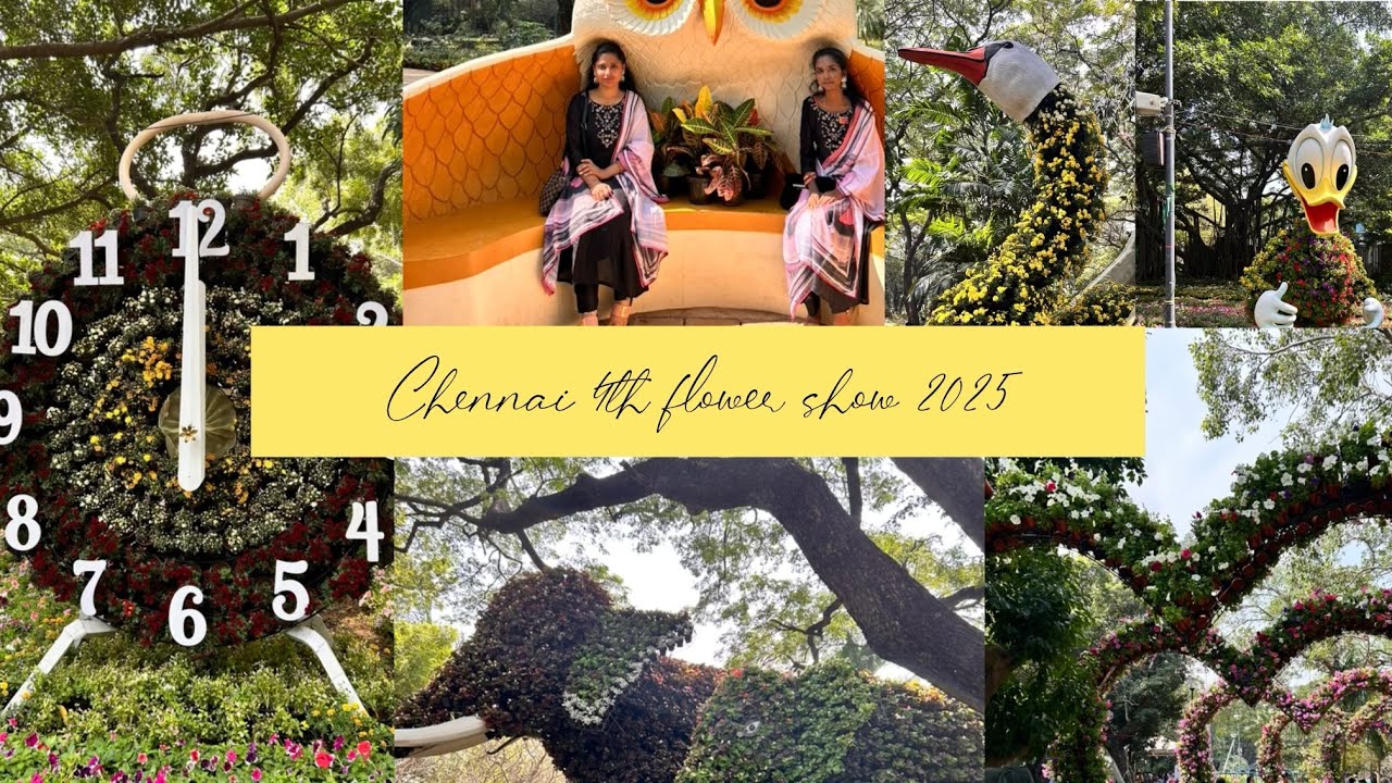 🌸Chennai flower show 2025//மலர் கண்காட்சி//semmozhi poonga//#ternding # ...