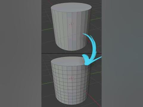 Blender subdivide only one axis ＃blender #timelapse #cgian - YouTube