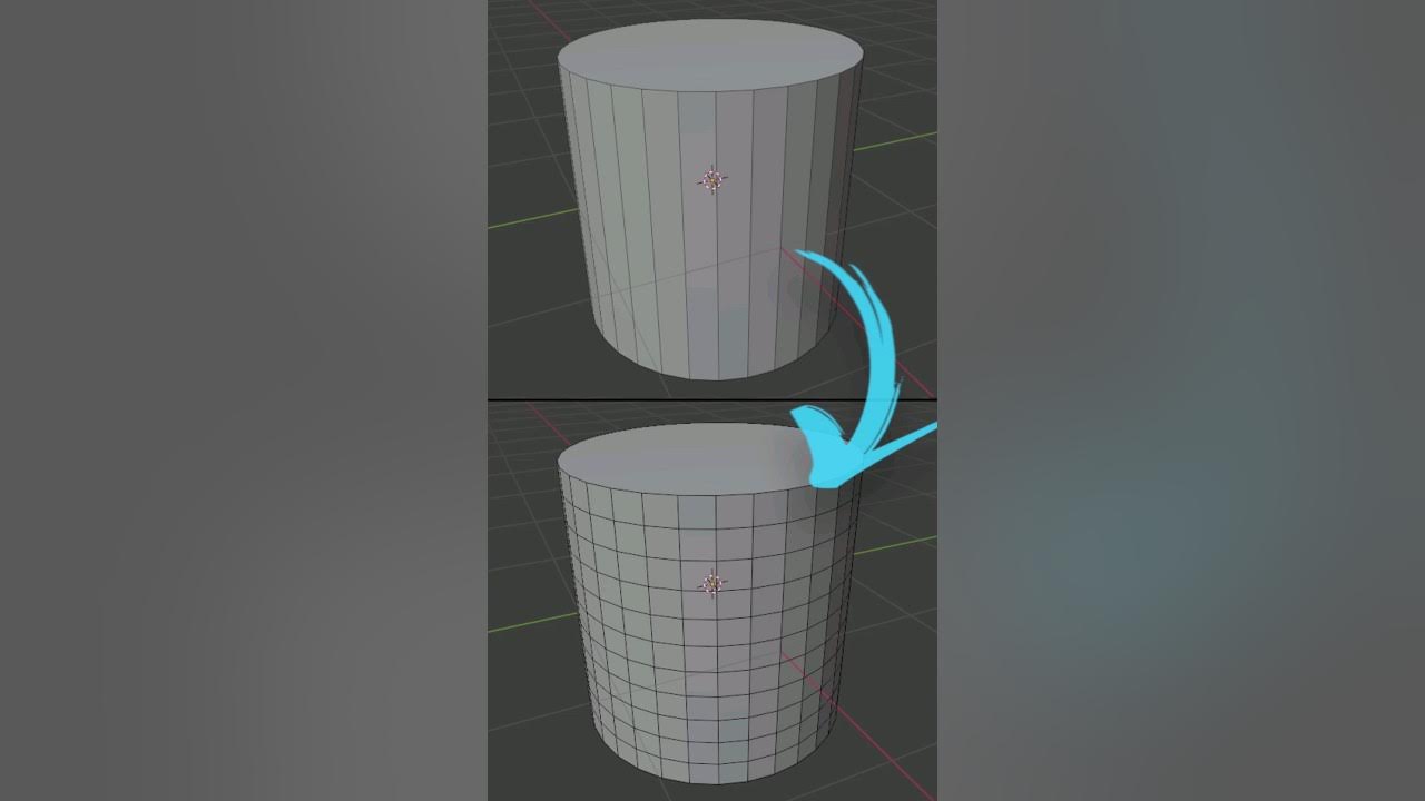 Blender subdivide only one axis ＃blender #timelapse #cgian - YouTube
