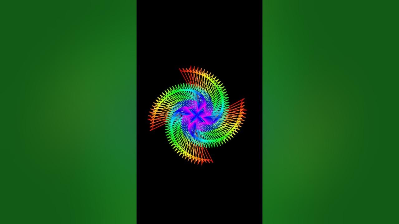 Flower 🌸 Pattern Animation Using Python Turtle Graphics Coding Pythonturtle Python Shorts