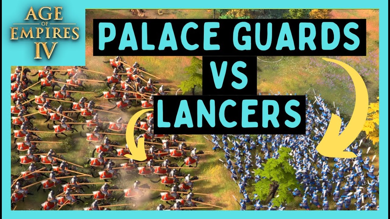 200 Palace Guards vs 100 Lancers | Aoe4 - YouTube