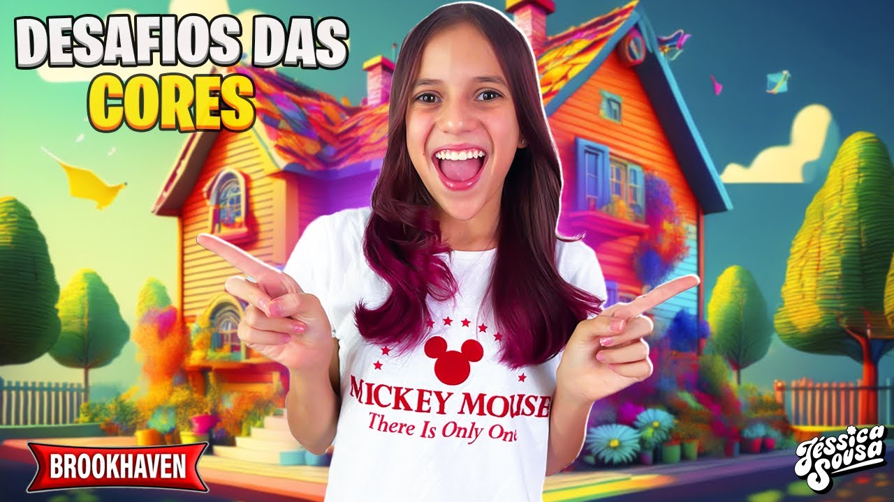 FIZEMOS UM DESAFIO DAS CORES NO BROOKHAVEN.*AZUL VS ROSA*QUEM VENCEU ...
