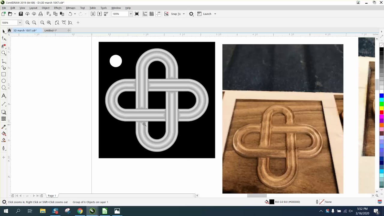 Corel Draw Tips & Tricks 3D interlocking rings Part 2 - YouTube
