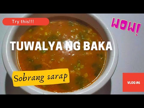 How to cook beef tripe(tuwalya ng baka) || Subukan mong lutuin|| vlog ...