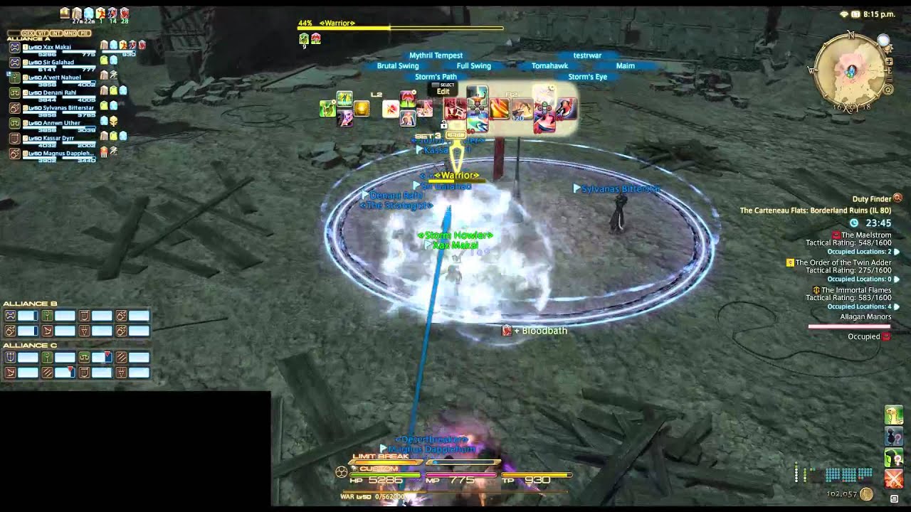 FFXIV - WAR Frontlines POV - YouTube