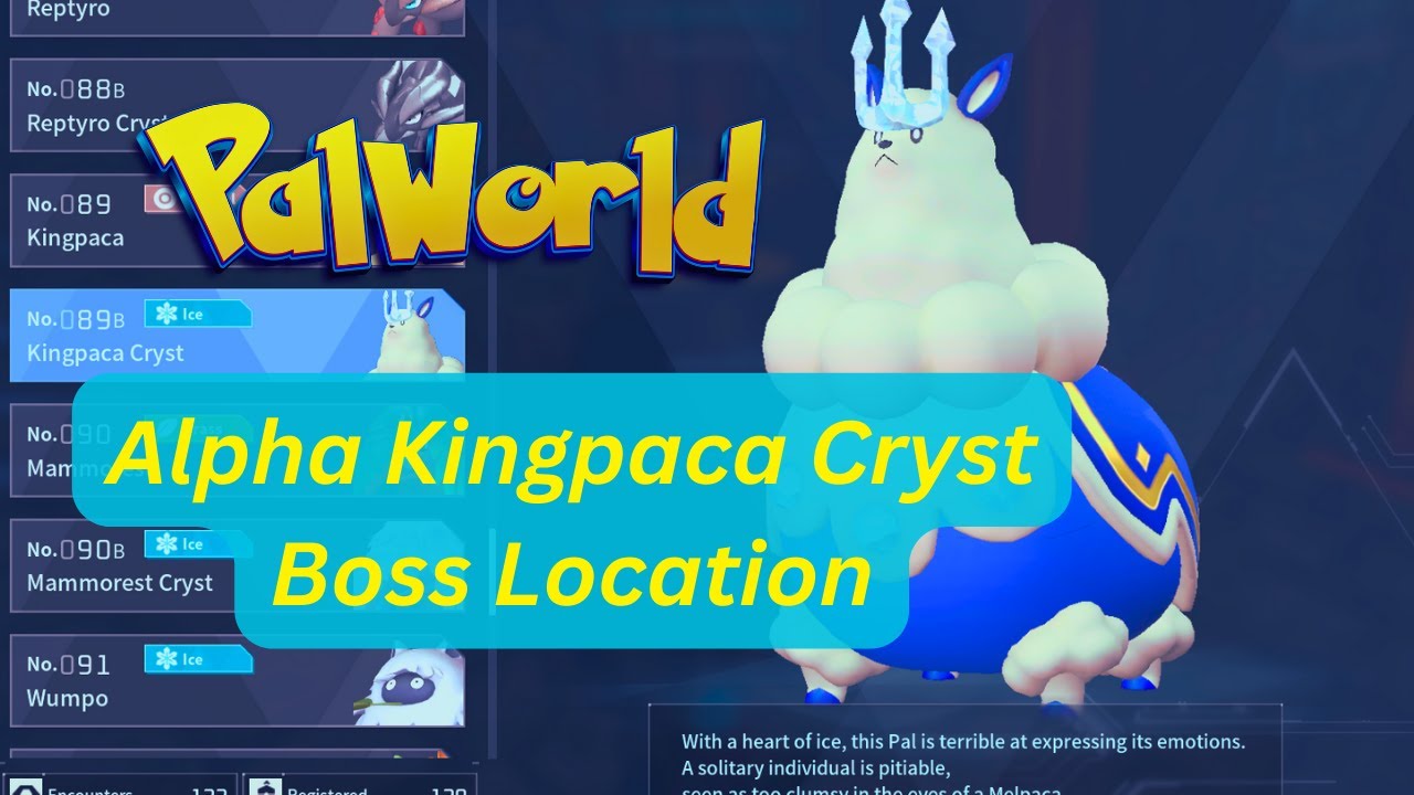How To Find Alpha Kingpaca Cryst (Palworld Guide) - YouTube