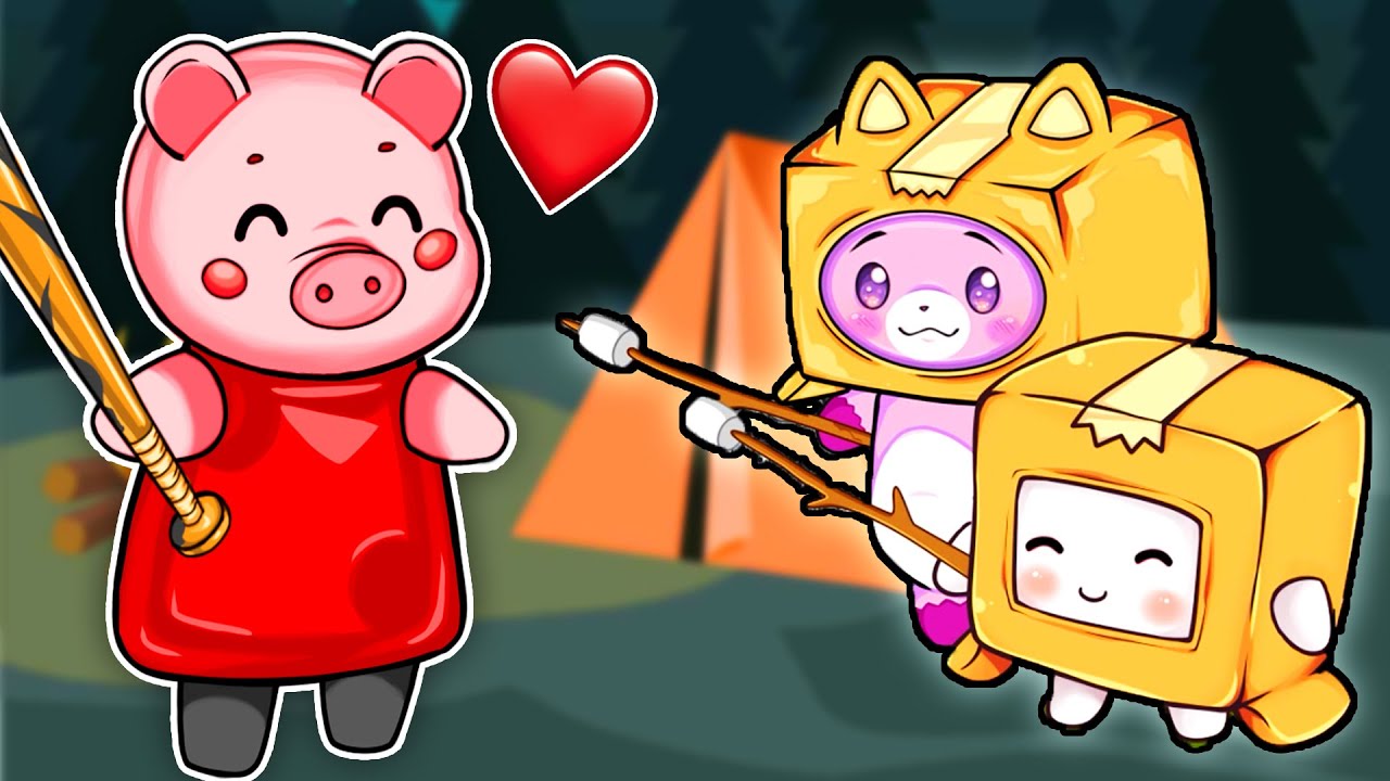 Boxy & Foxy Go CAMPING With PIGGY! (LankyBox Animation) - YouTube