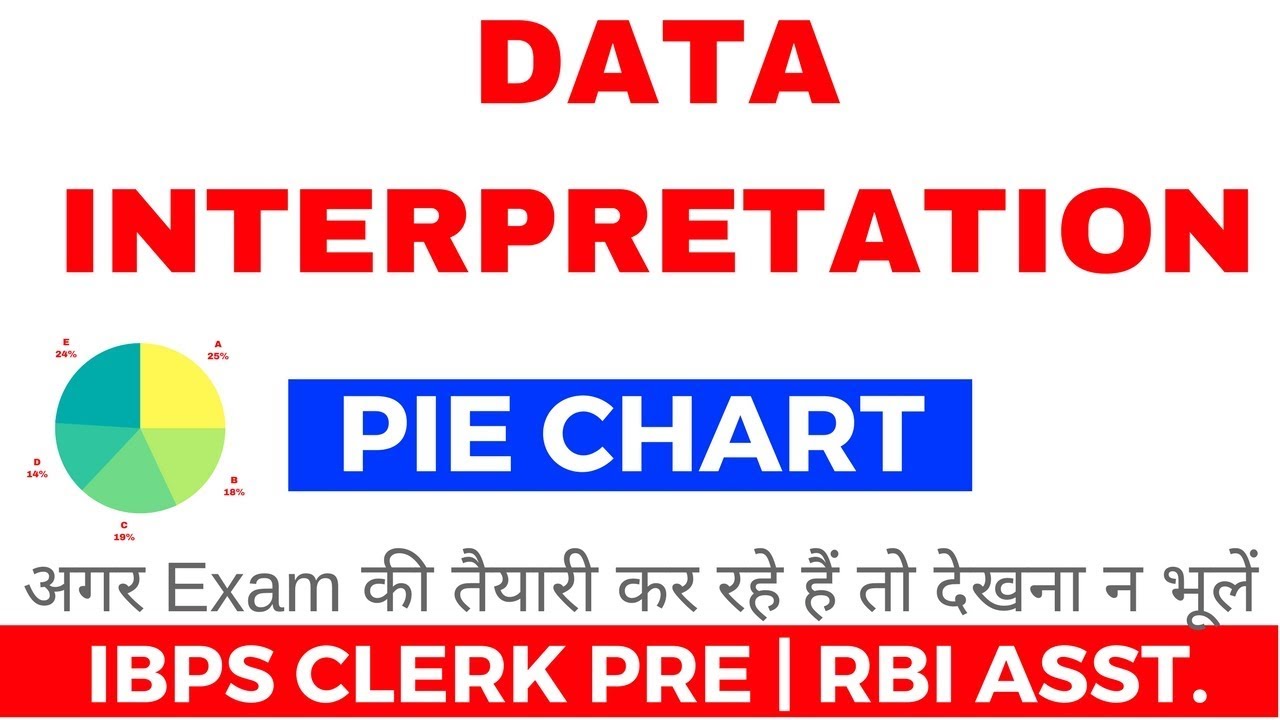 Data Interpretation for IBPS CLERK PRE | RBI ASST. EXAM | PIE Chart ...