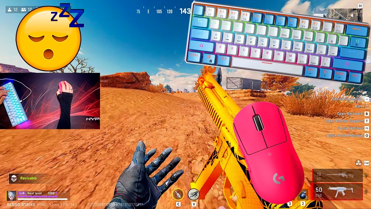 😴Mucai MK61 ASMR😴 Battle Royale Gameplay Satisfying Keyboard Blood ...