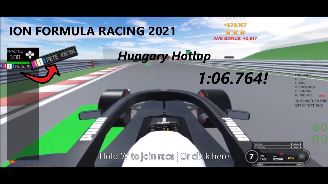 Hungary Hotlap 1:06.764! | ION FORMULA RACING 2021 | ROBLOX - YouTube