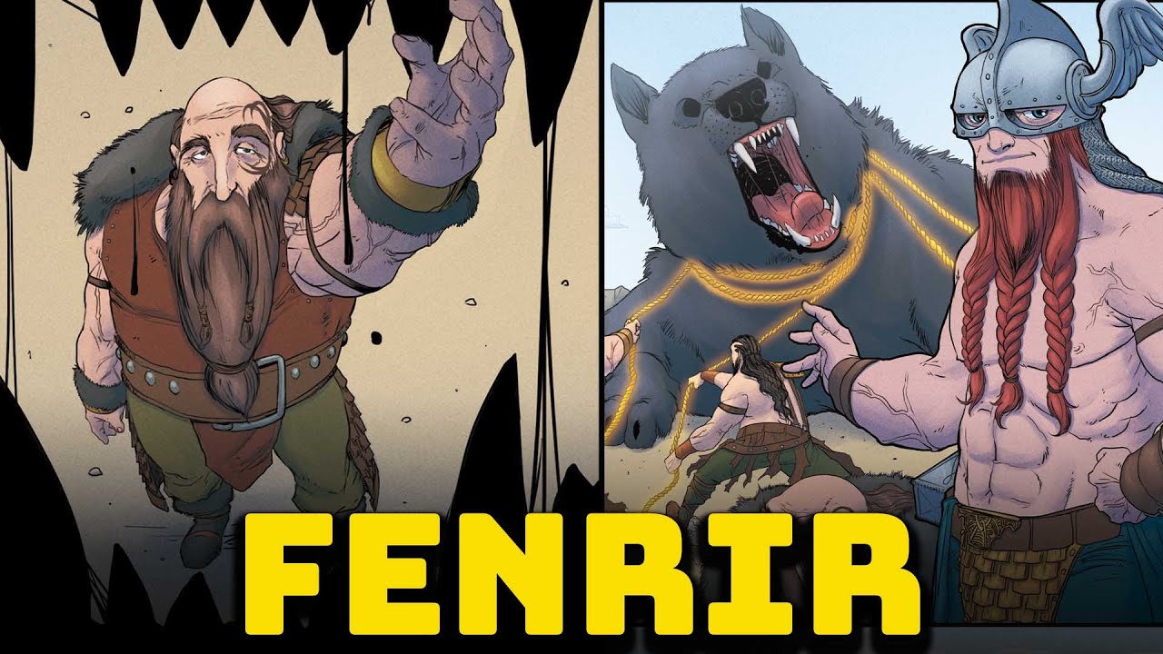 Fenrir: El Encarcelamiento del Terrible Hijo Lobo de Loki - Mitología Nórdica - Versión animada ...