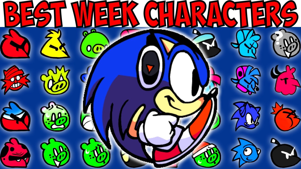 ALL BEST WEEK CHARACTERS | FNF Character Test | Gameplay VS Playground ...
