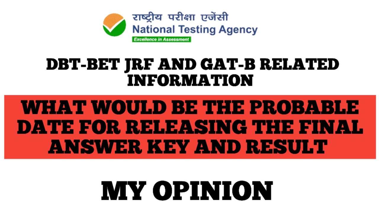 DBT-BET AND GAT-B 2023 FINAL ANSWER KEY ALONG WITH RESULT RELATED INFO ...