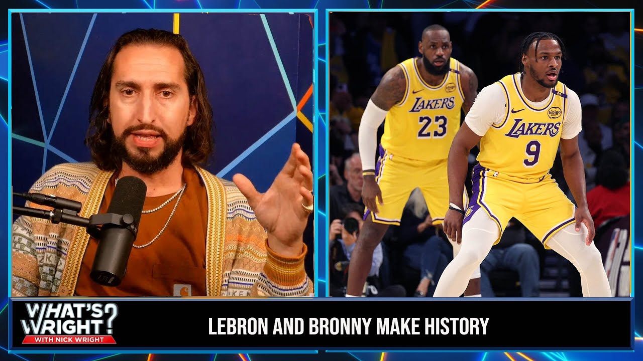 LeBron and Bronny make history as first father-son duo in the NBA ...