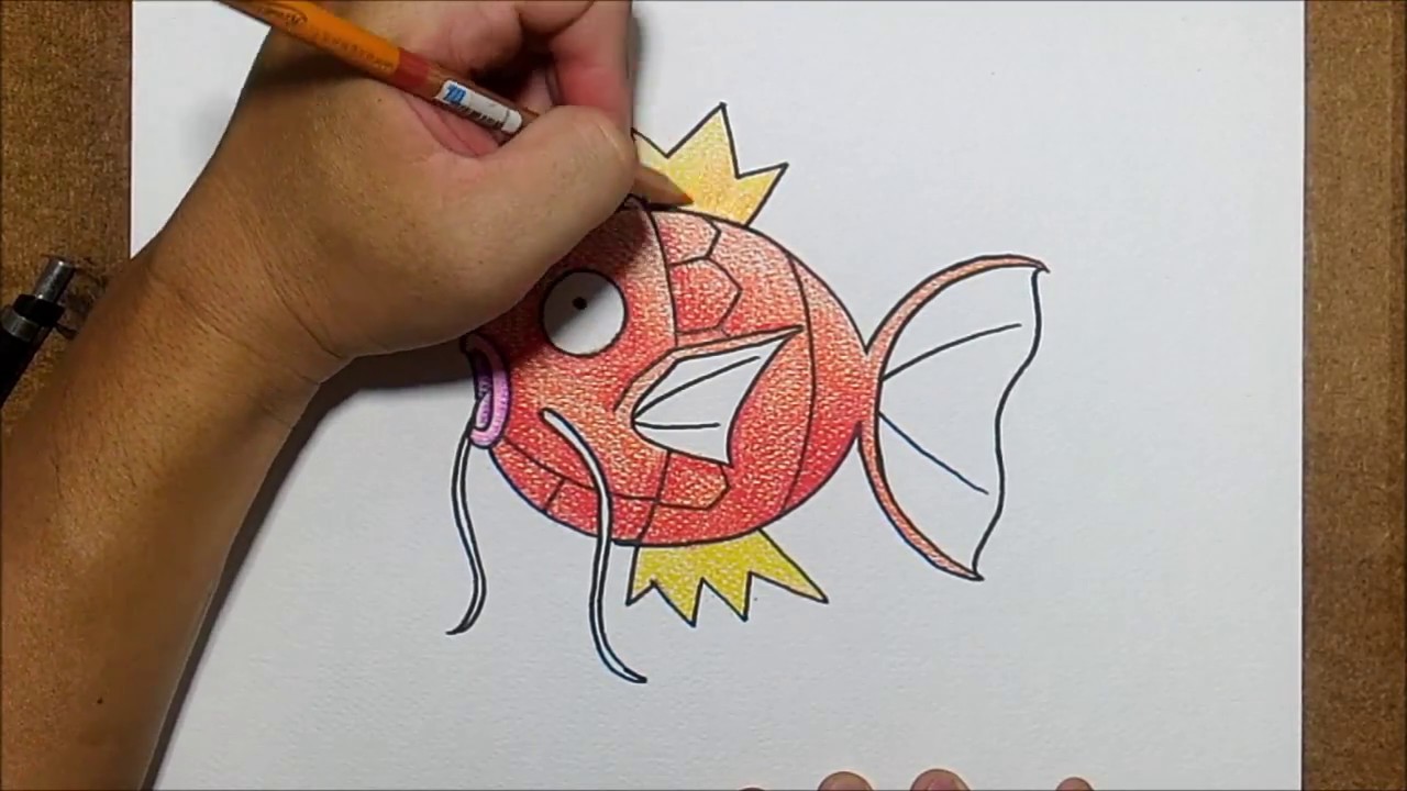 Speed Draw Anime | Magikarp (Koiking) From Pokémon Go | No.015 - YouTube