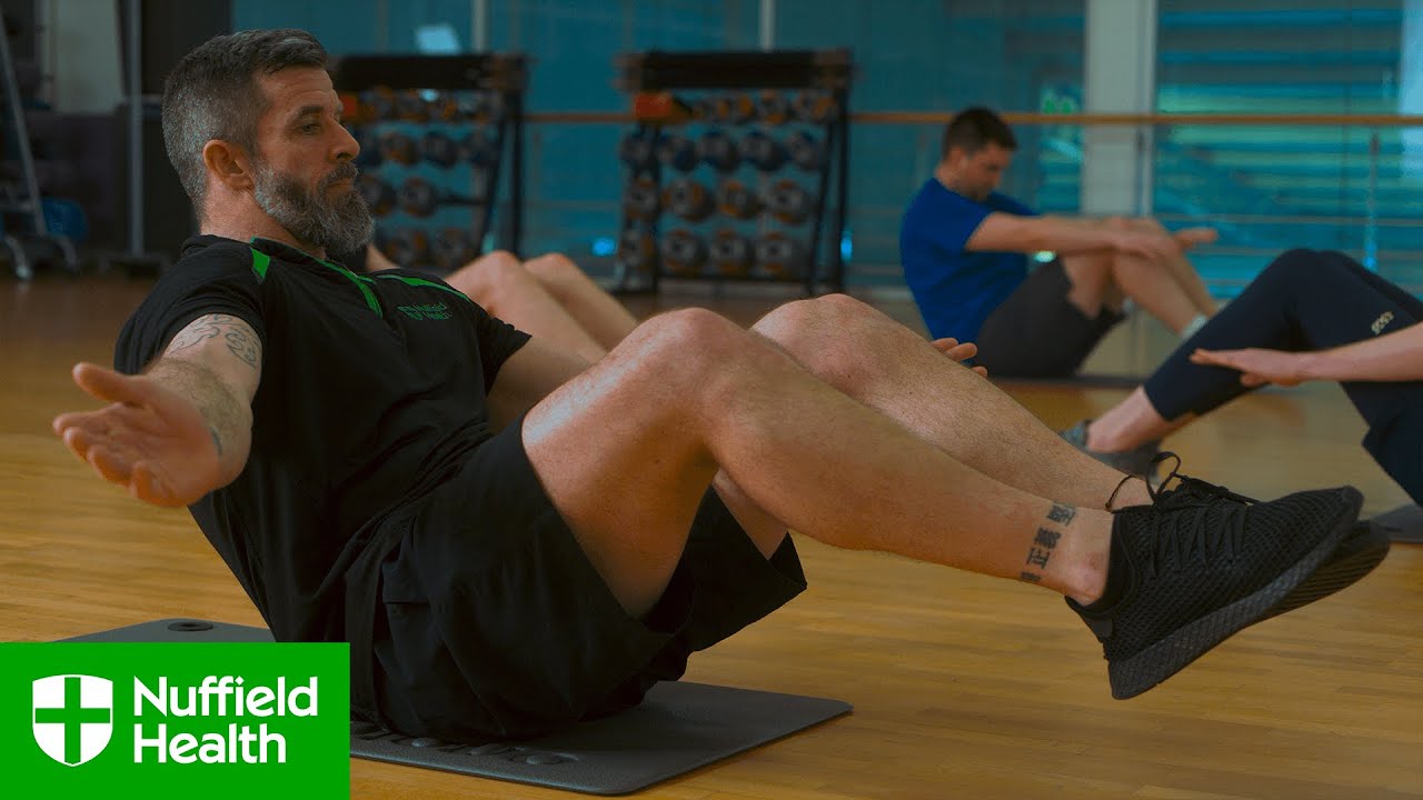 Low intensity Tone core workout (no equipment) - Nuffield Health - YouTube