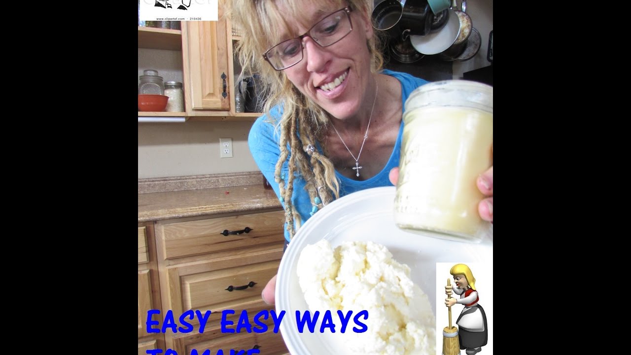 Homemade Butter in JUST 3 minutes - YouTube