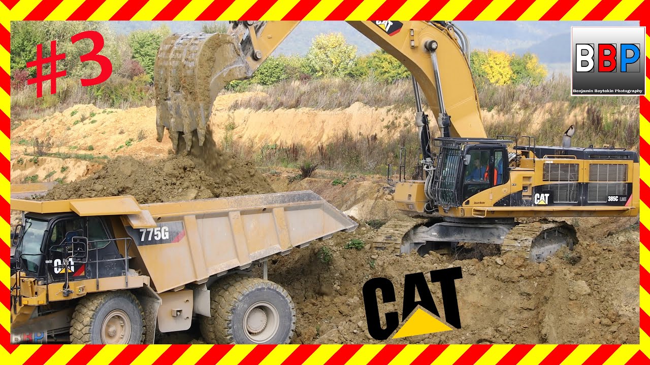 Caterpillar 385C LME + 775G 👷, Abraum im Steinbruch, Germany, 2022. #3 ...